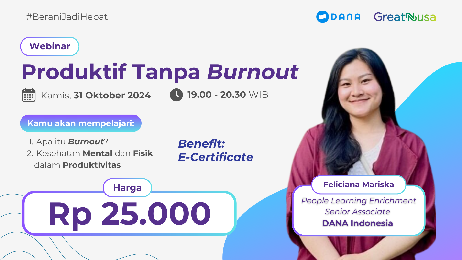 Produktif Tanpa Burnout | GreatNusa