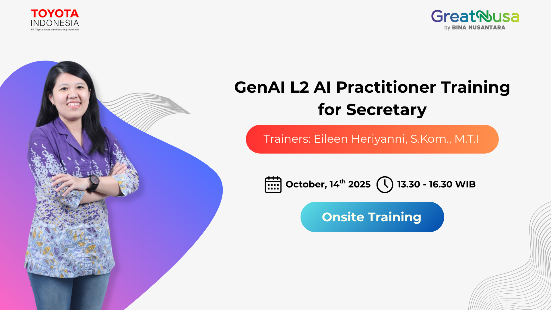 GenAI L2 AI Practitioner Training for Secretary Batch 2 | GreatNusa