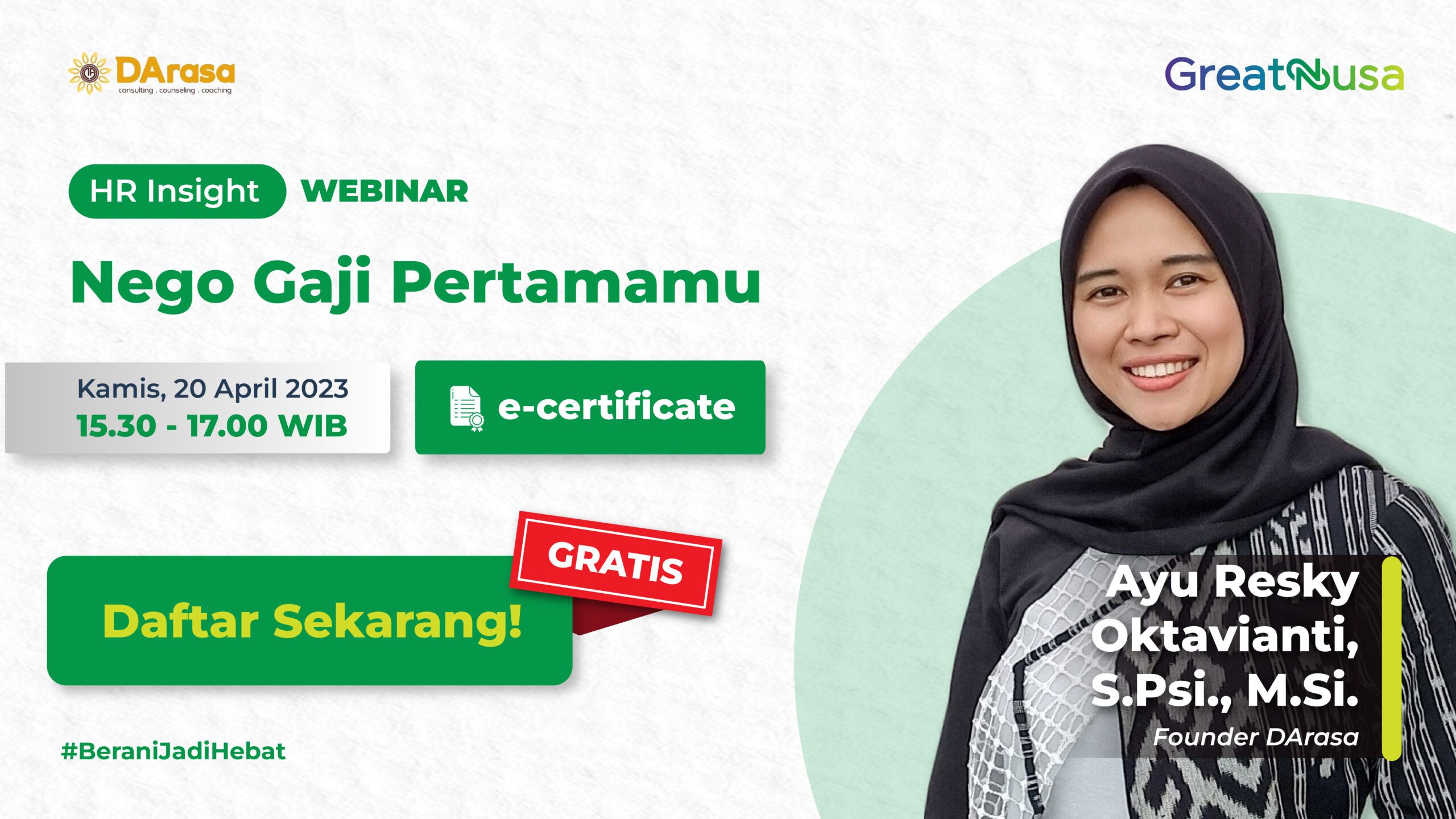 Nego Gaji Pertamamu | GreatNusa